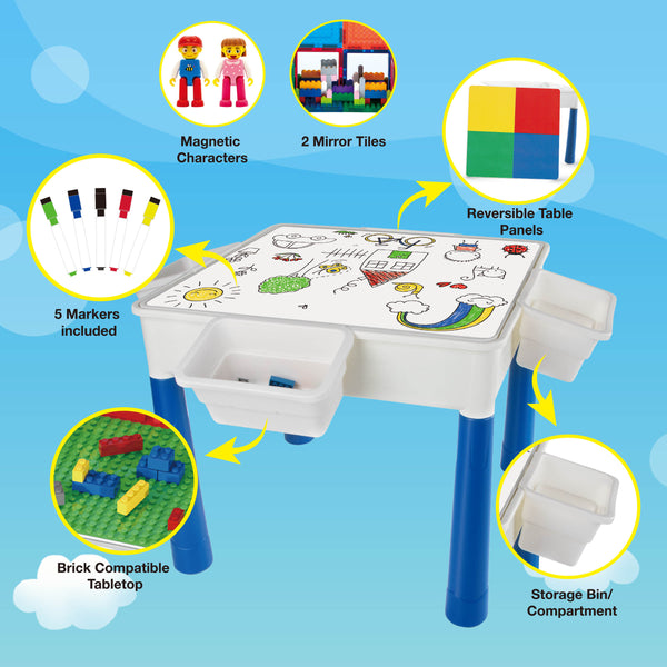Brick Building Activity Table