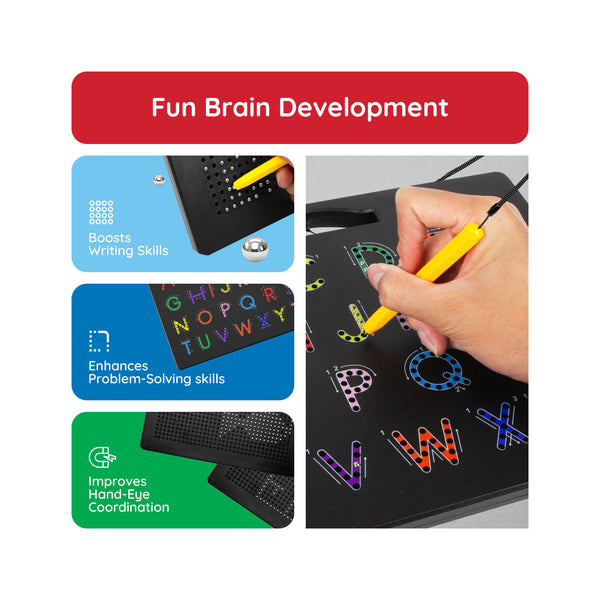 PicassoTiles Magnetic Drawing Board Letters & Numbers Double Sided ...