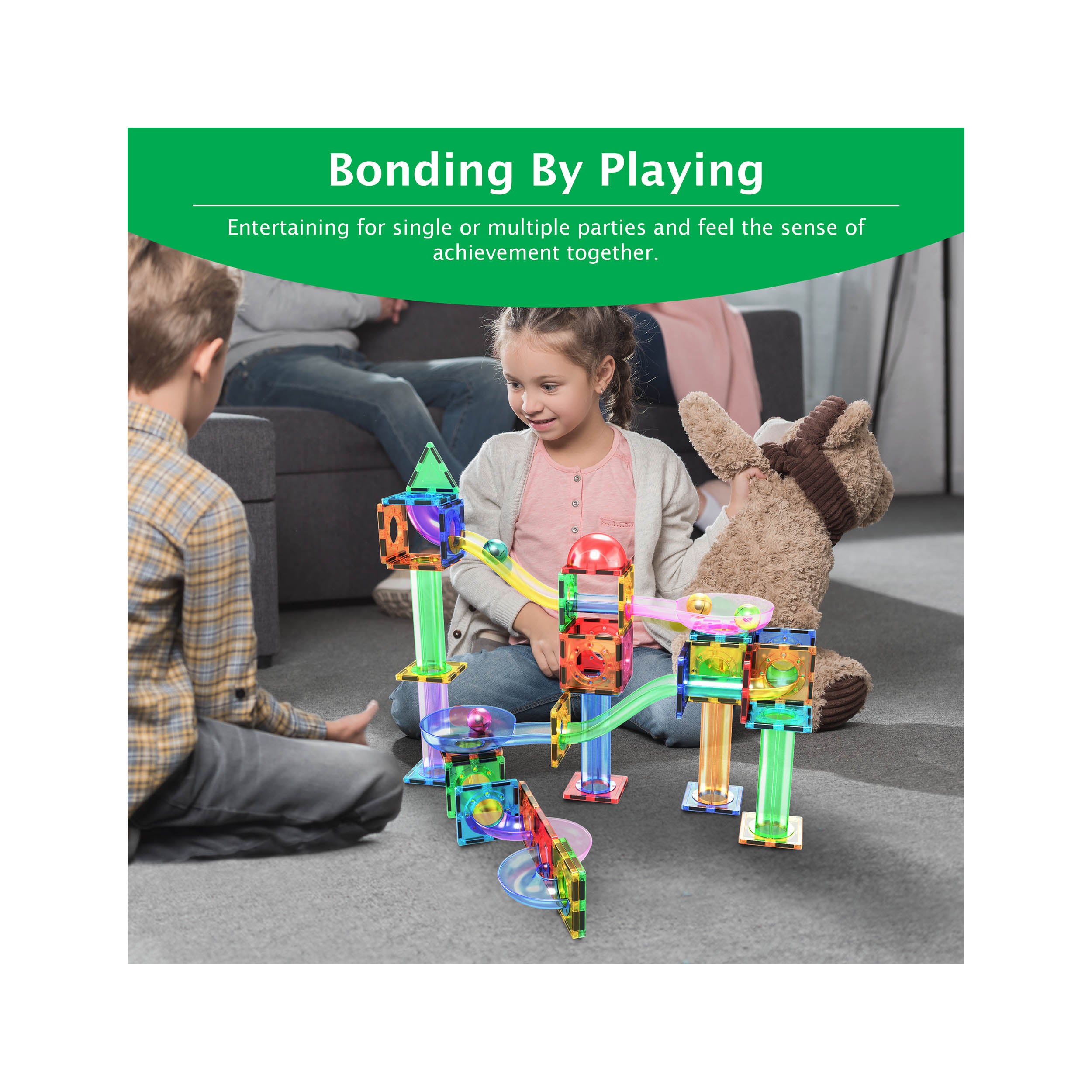 PicassoTiles 70pc Marble Run Building Blocks Set · PicassoTiles