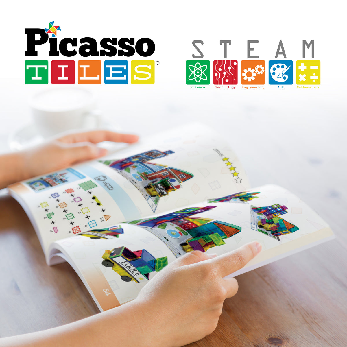PicassoTiles IDEA Book for Toy Magnet Tiles · PicassoTiles
