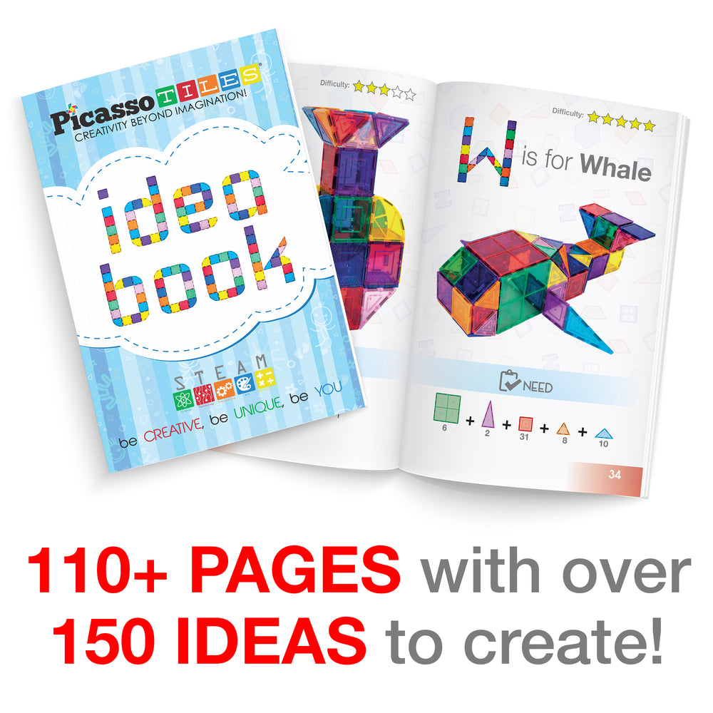 PicassoTiles IDEA Book for Toy Magnet Tiles · PicassoTiles